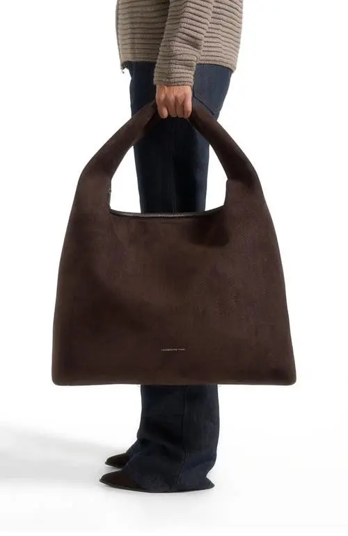 Manière De Voir Aubin Braided Suede Hobo Bag