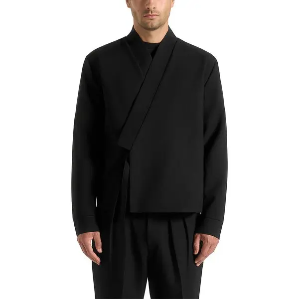 Manière De Voir Textured Wrap Jacket
