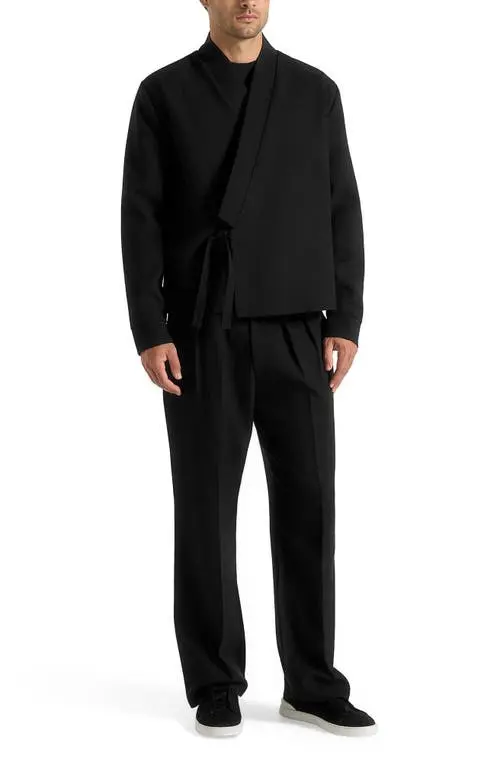 Manière De Voir Textured Wrap Jacket