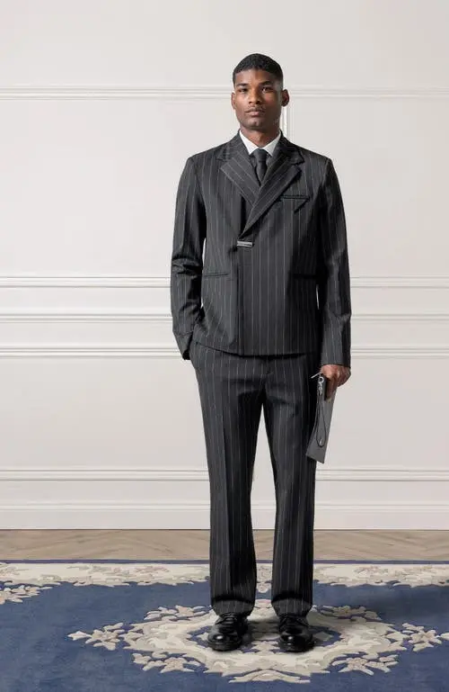 Manière De Voir Joseph Regular Fit Pinstripe Trousers