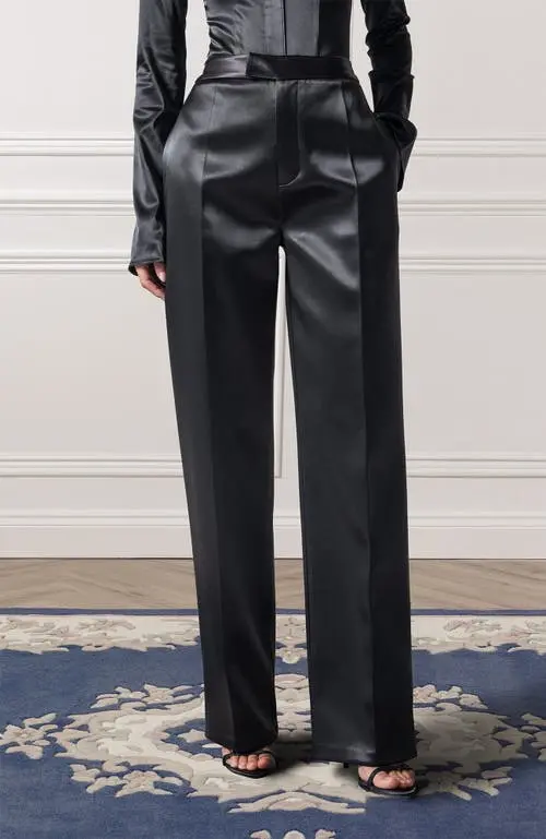 Manière De Voir Satin Tailored Trousers