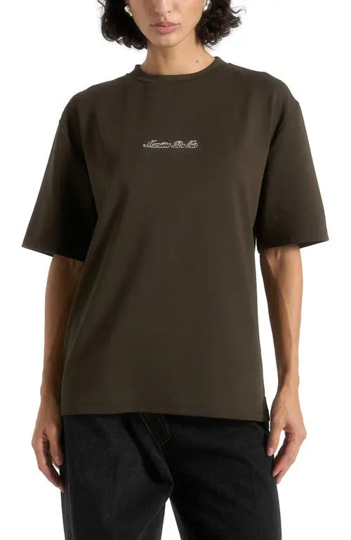 Manière De Voir Signature Relaxed Fit T-shirt - Olive