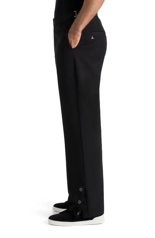 Manière De Voir Relaxed Fit Tailored Button Cuff Trousers - Black