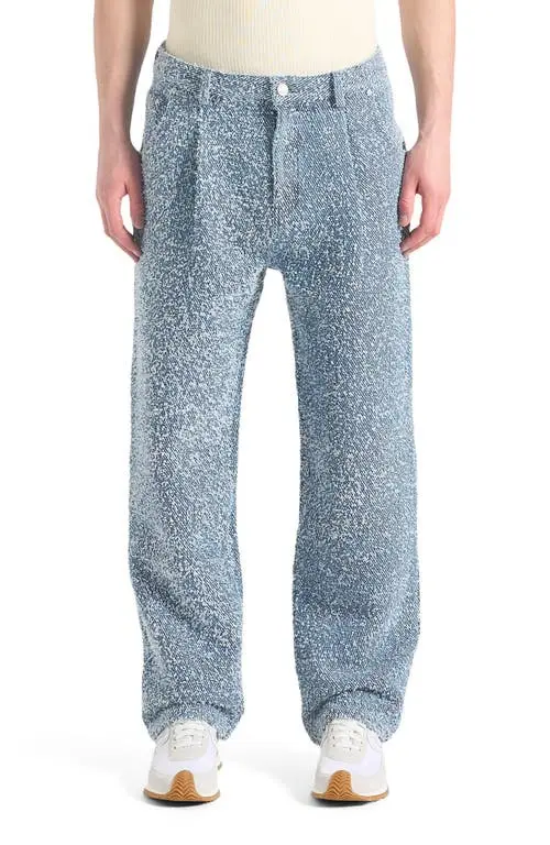 Manière De Voir Arnault Boucle Pleated Jeans - Blue