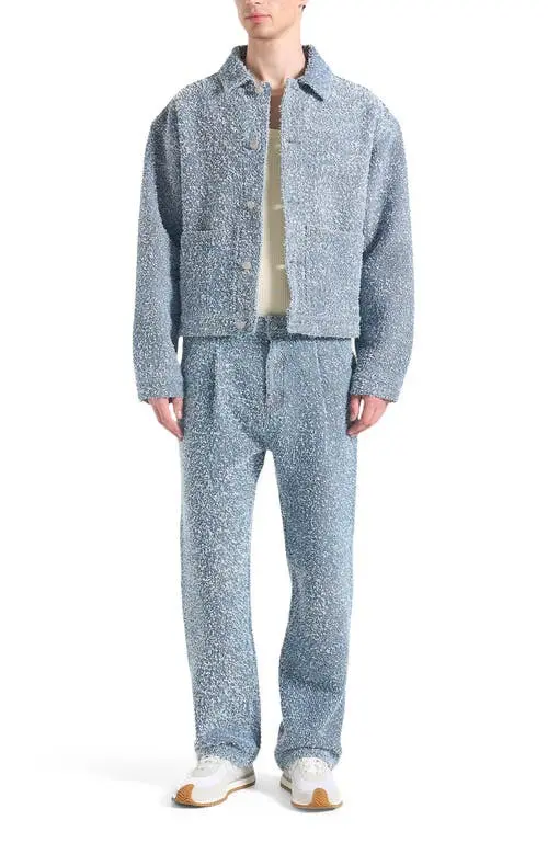 Manière De Voir Arnault Boucle Pleated Jeans - Blue
