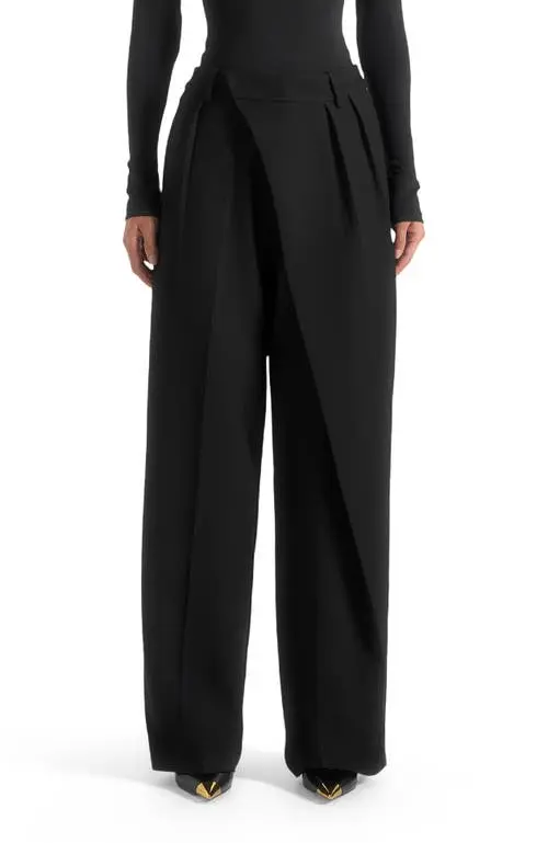 Manière De Voir Colette Tailored Wrap Pleat Trousers