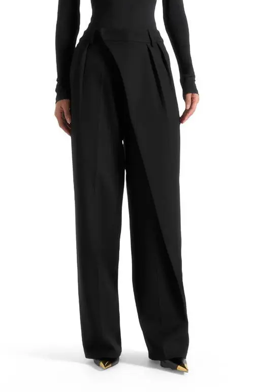 Manière De Voir Colette Tailored Wrap Pleat Trousers