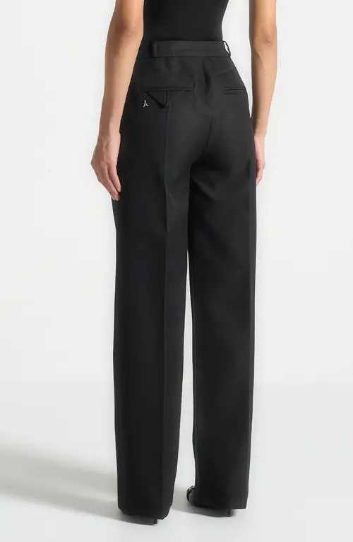Manière De Voir Tailored Twin Pleat Trousers - Black