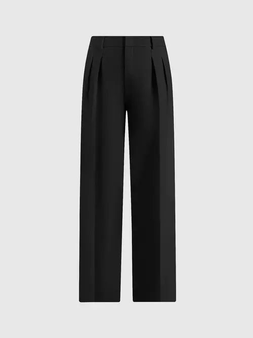 Manière De Voir Tailored Twin Pleat Trousers - Black