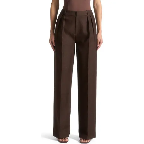 Manière De Voir Tailored Twin Pleat Trousers - Brown