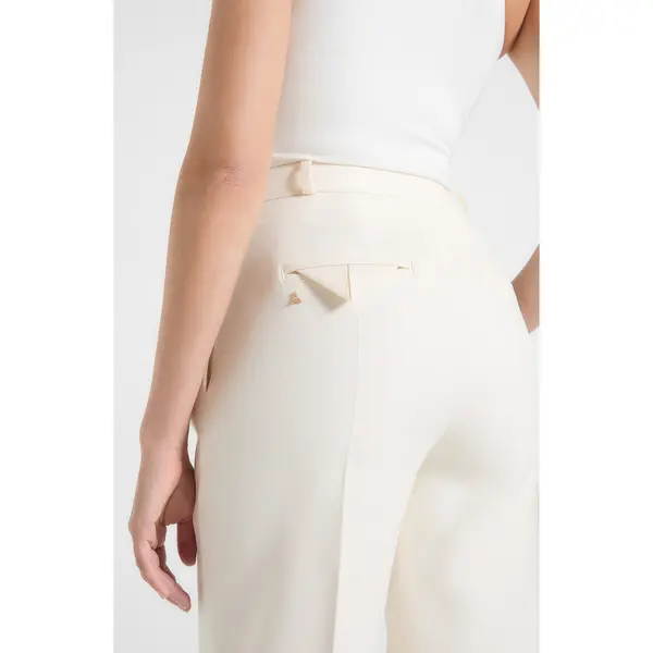 Manière De Voir Tailored Twin Pleat Trousers - Cream