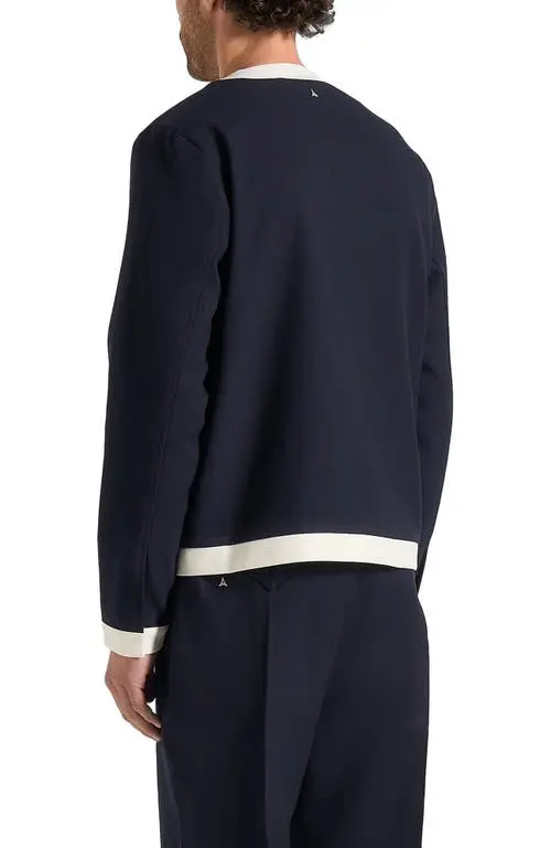 Manière De Voir Tailored Cardigan With Contrast Placket