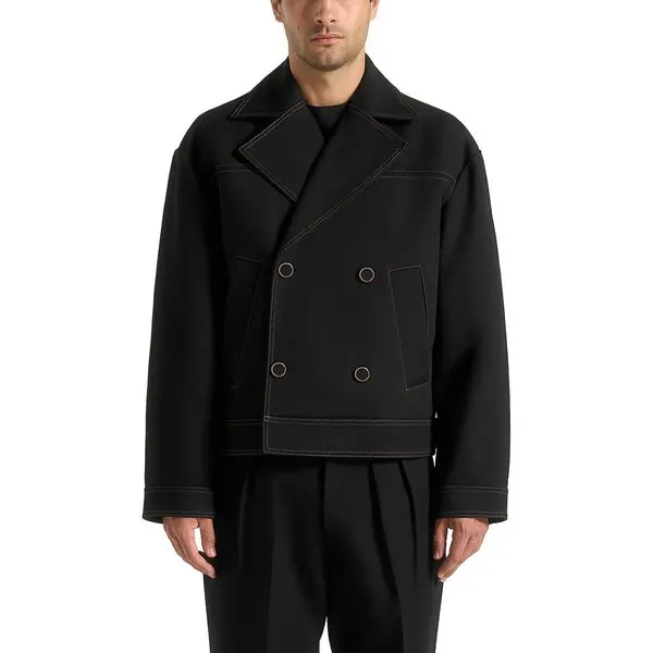 Manière De Voir Mika Tailored Jacket With Contrast Stitch