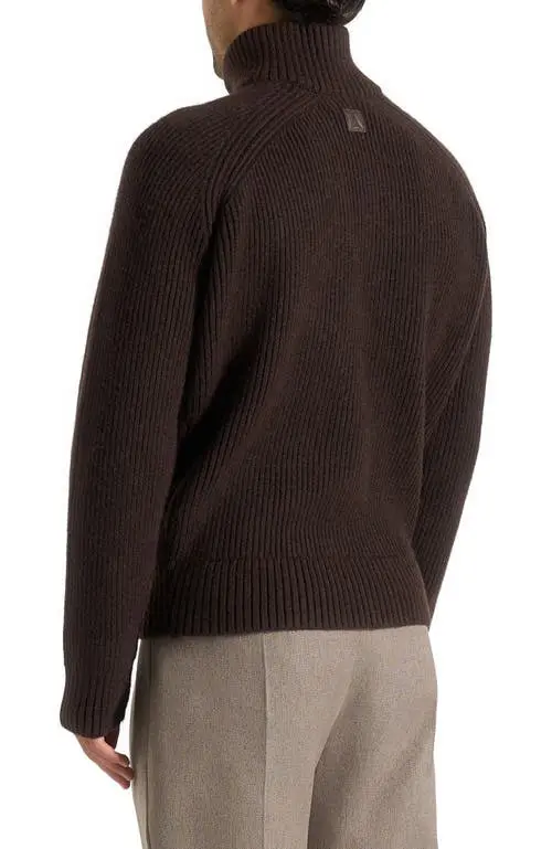 Manière De Voir Rami Suede & Knit Jacket - Brown