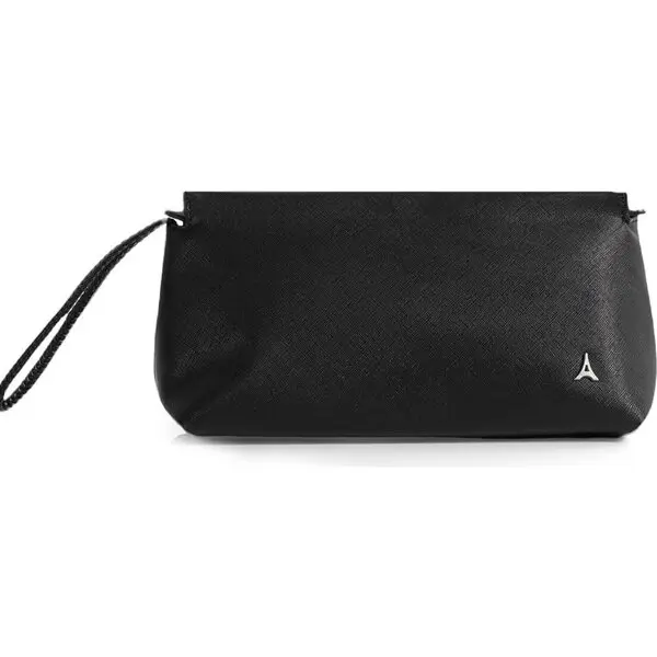 Manière De Voir Textured Vegan Leather Wash Bag