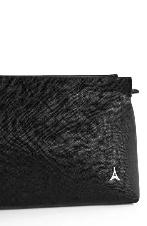 Manière De Voir Textured Vegan Leather Wash Bag
