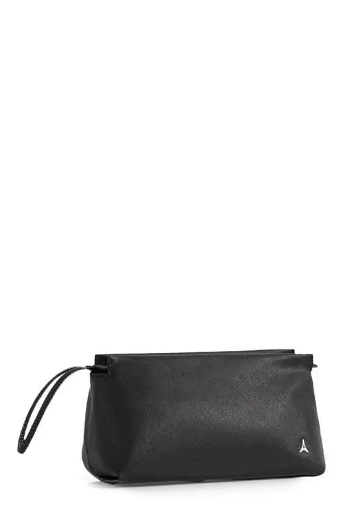Manière De Voir Textured Vegan Leather Wash Bag