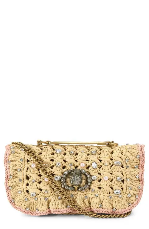 Kurt Geiger Chelsea Woven Shoulder Bag - Open Beige