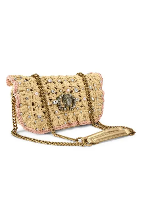 Kurt Geiger Chelsea Woven Shoulder Bag - Open Beige