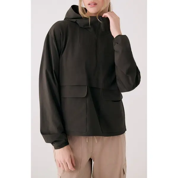 LOLE Sofia Water Repellent Pullover Jacket - Olive