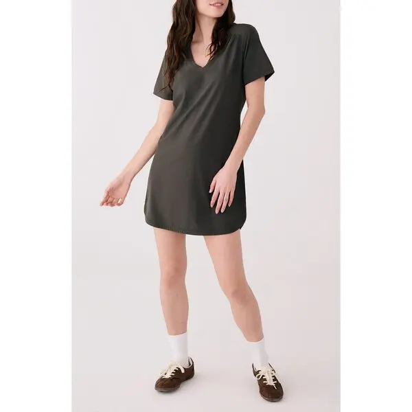 LOLE Olivie V-neck Dress - Olive