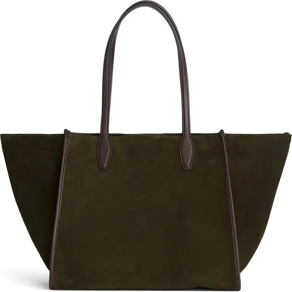 Madewell Suede Lexington Tote - Dried Olive Multi