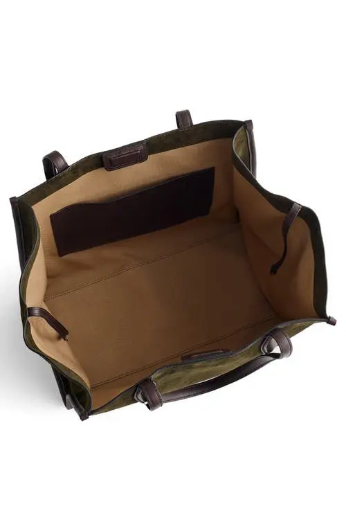 Madewell Suede Lexington Tote - Dried Olive Multi