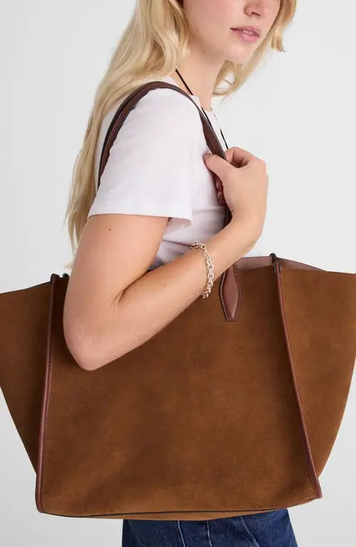 Madewell Suede Lexington Tote - Juniper Berry