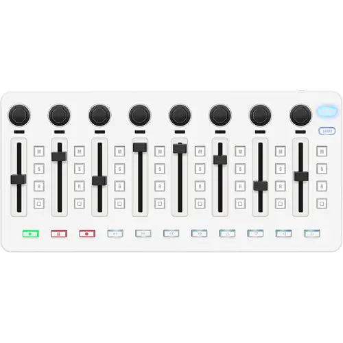 M-WAVE Wireless Midi Controller Usb Midi Mixer - White