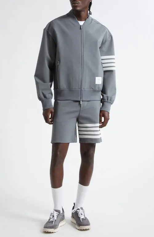 Thom Browne 4-bar Tech Shorts - Medium Grey