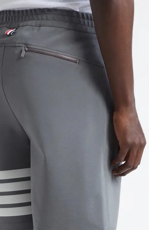 Thom Browne 4-bar Tech Shorts - Medium Grey