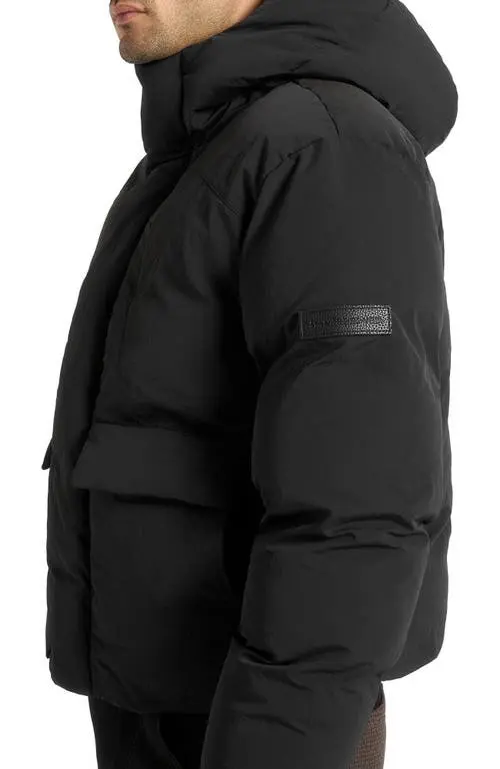 Manière De Voir Casey Minimal Raglan Puffer Jacket - Black