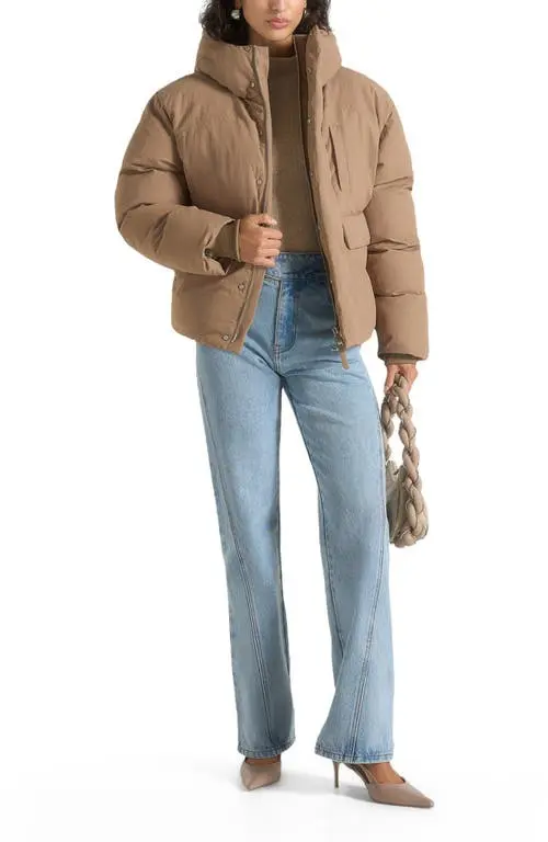 Manière De Voir Casey Minimal Raglan Puffer Jacket