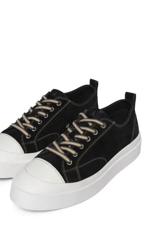 Manière De Voir Vienna Suede Contrast Stitch Sneakers