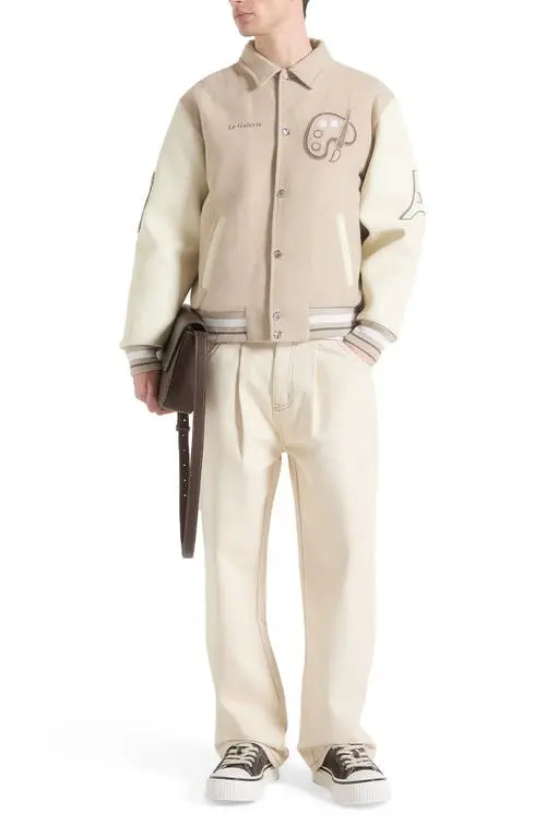 Manière De Voir Le Galerie Wool-blend Varsity Jacket