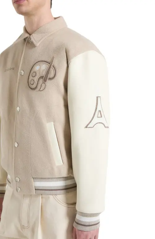 Manière De Voir Le Galerie Wool-blend Varsity Jacket