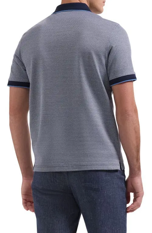Bugatchi Quarter Zip Polo - Navy