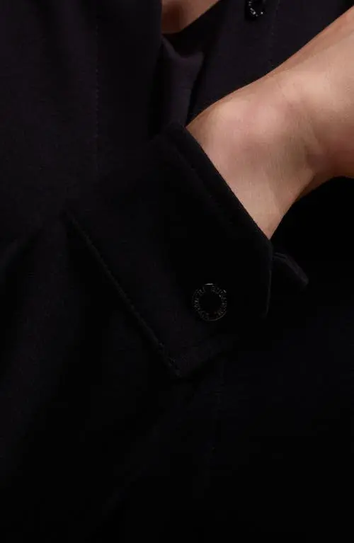 Bugatchi Soft Touch Knit Shirt Jacket - Black