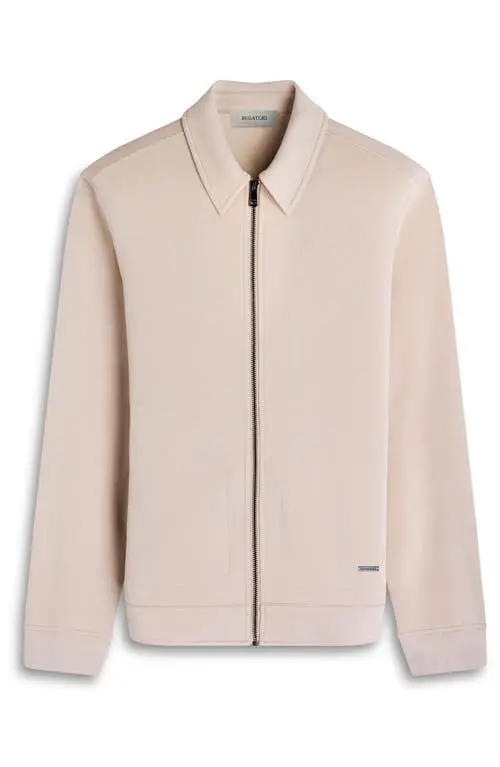 Bugatchi Soft Touch Blouson Knit Jacket - Almond
