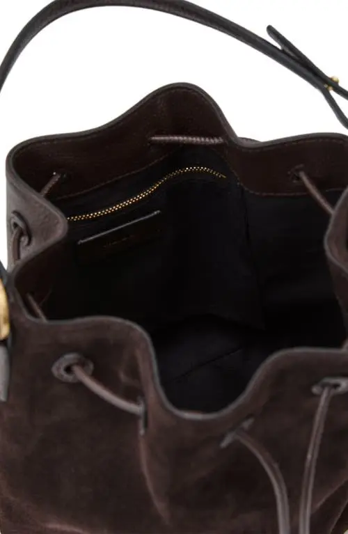 REISS Esther Leather Bucket Bag