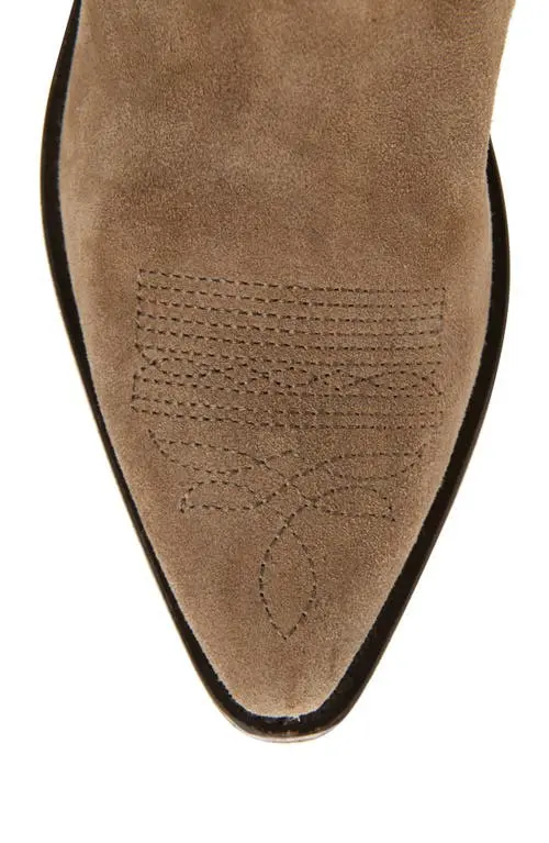 GOLDEN GOOSE Wish Star Short Western Boot - Beige