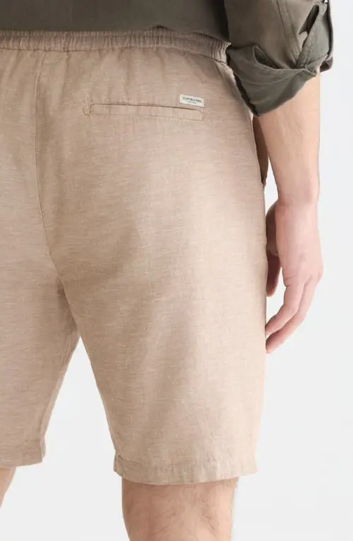 Scotch & Soda Regular Fit Cotton & Linen Chino Shorts - Amphora