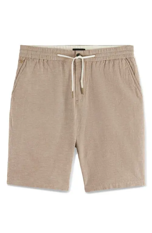 Scotch & Soda Regular Fit Cotton & Linen Chino Shorts - Amphora