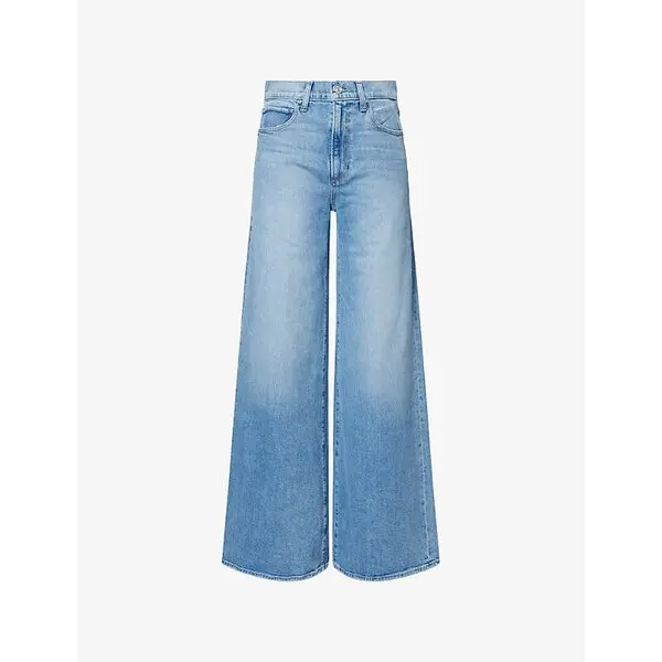 Paige Cameron 34" Wide-leg Denim Jeans - Moutaintop