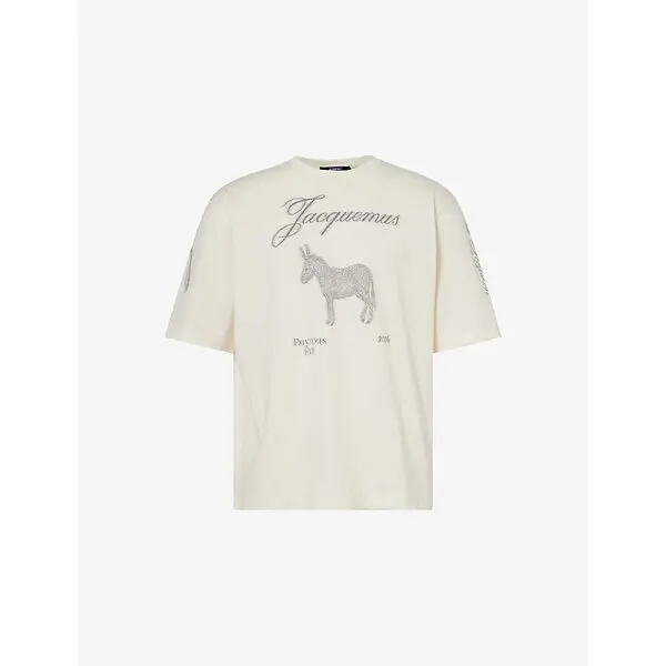 Jacquemus Ane Crewneck Cotton-jersey T-shirt