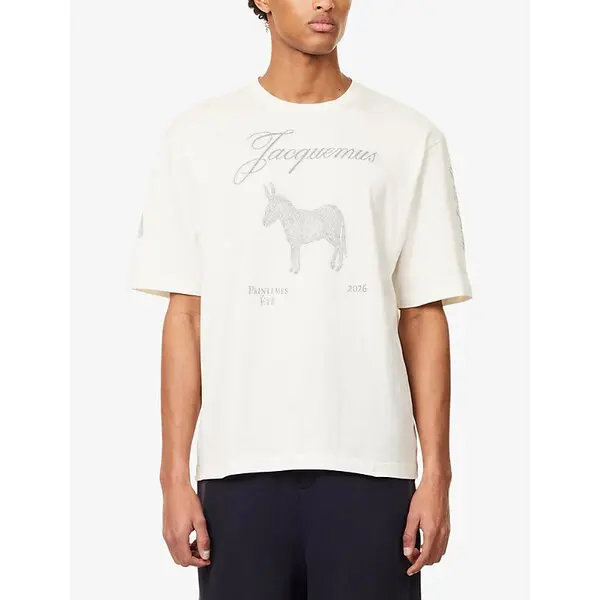 Jacquemus Ane Crewneck Cotton-jersey T-shirt