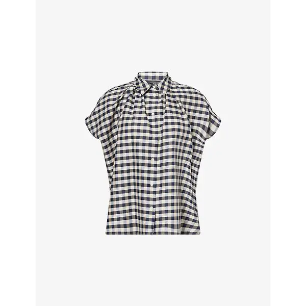 Max Mara Gingham-print Oversize Shirt