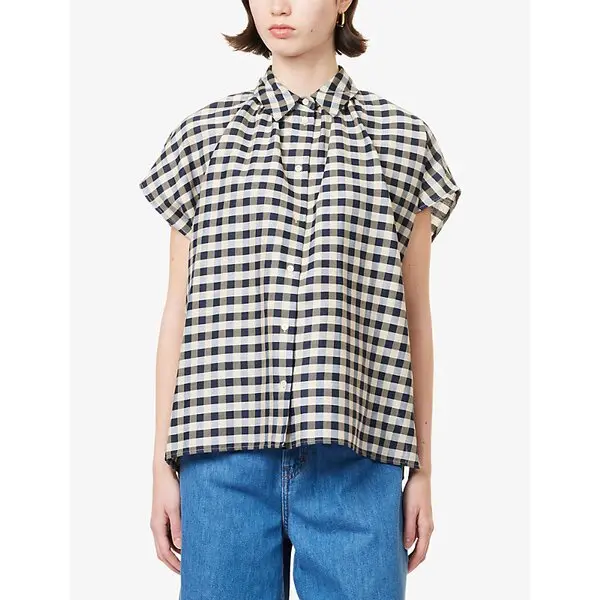 Max Mara Gingham-print Oversize Shirt
