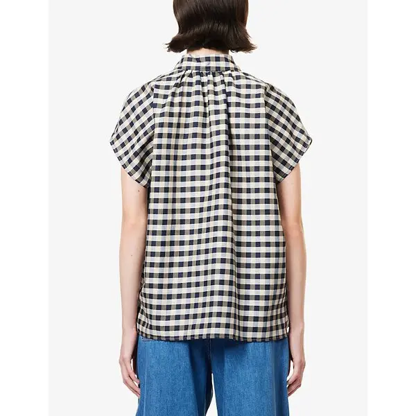 Max Mara Gingham-print Oversize Shirt