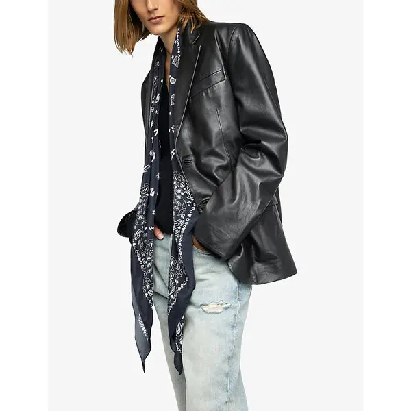 Zadig&Voltaire Blondie Silk Scarf - Black